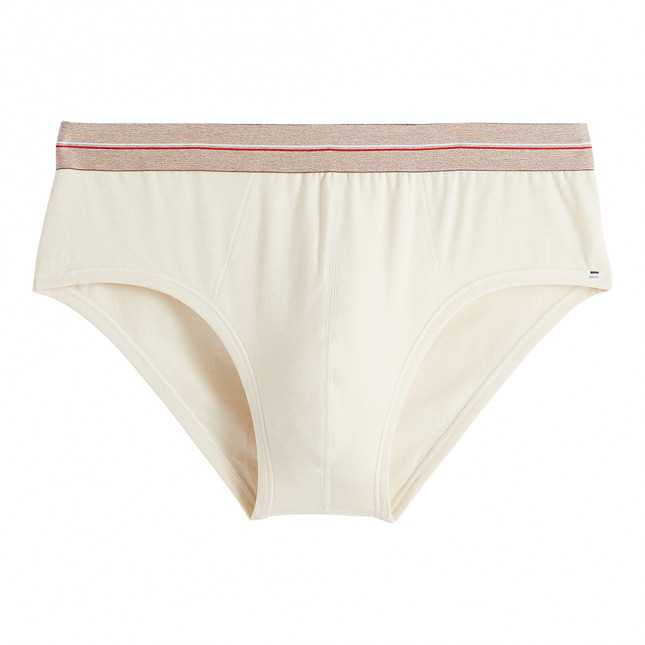 Slip À Taille Basse Coton Bio - Naturel - Achel par Lemahieu - Marques ...