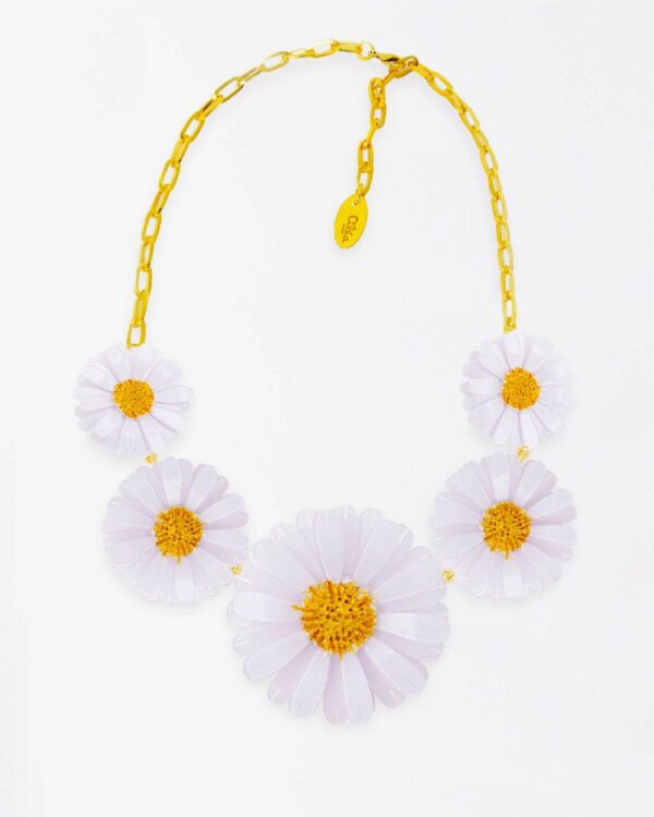 Collier Marguerite fleur blanche Daisy - Grand - Ciléa Paris - Marques ...