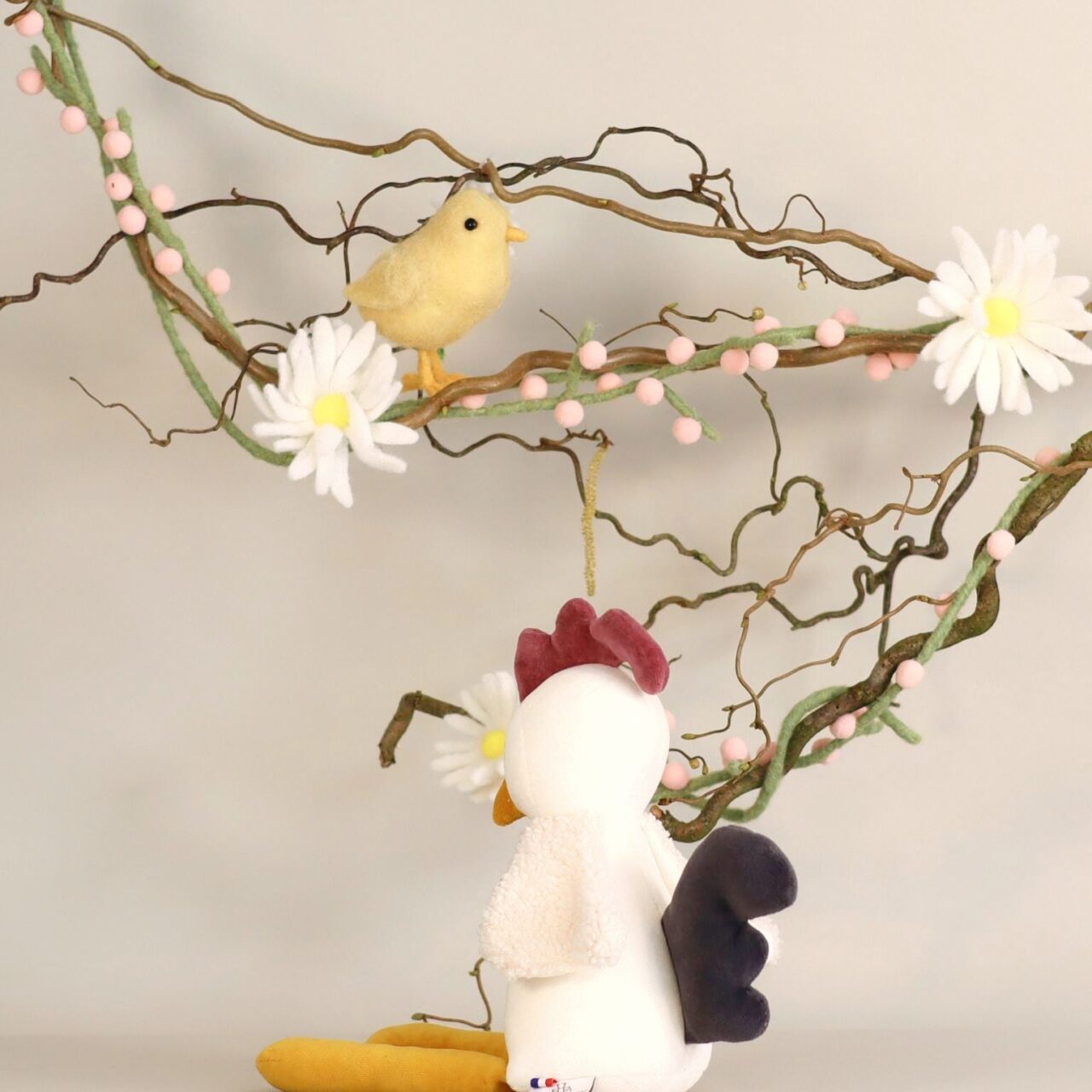 Poupée le coq James - Pamplemousse Peluches - Marques de France