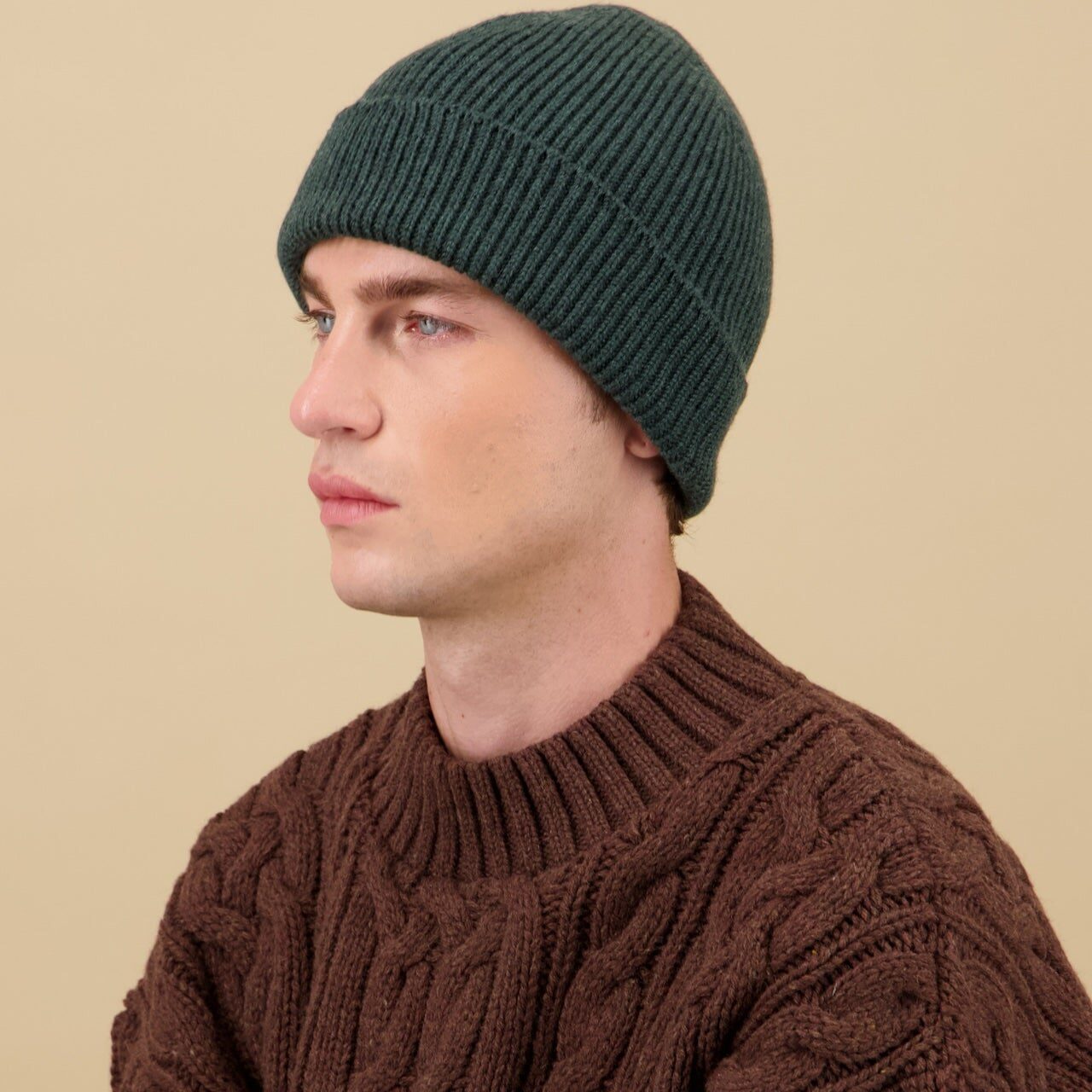 Bonnet Ara - Vert Forêt - Nitto Knitwear - Marques de France