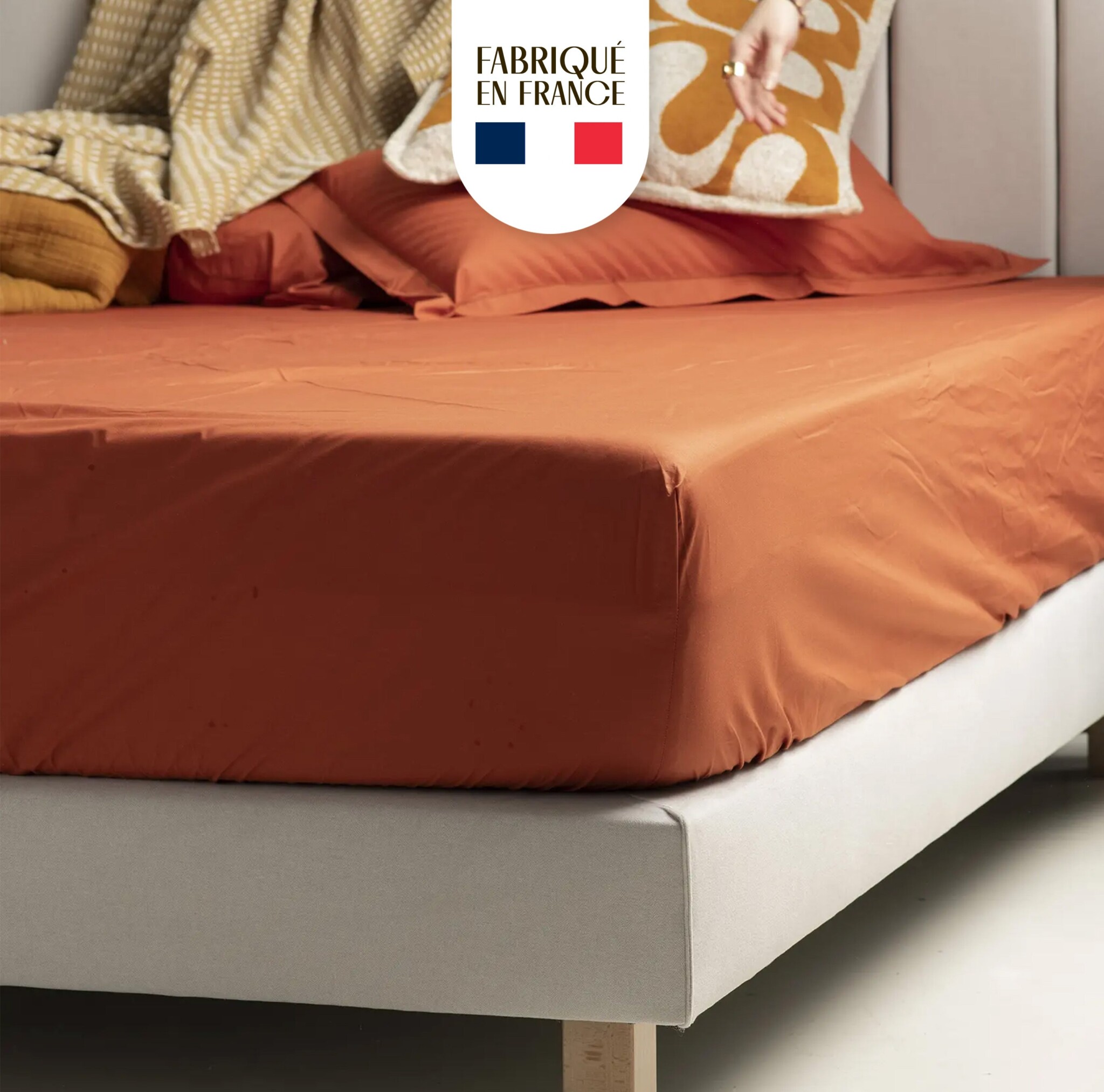 Drap housse 100% - Fabriqué en France - Dormez Français - Marques de France