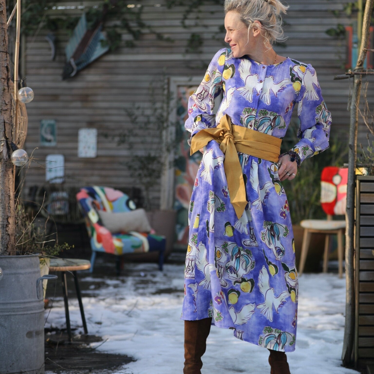 Robe Isis - Viscose Céleste - Quintessence - Marques de France