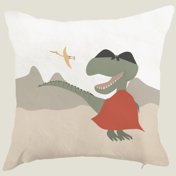 Coussin prénom dinosaure T-Rex super héros - L’Atelier BABY’SPHERE ...