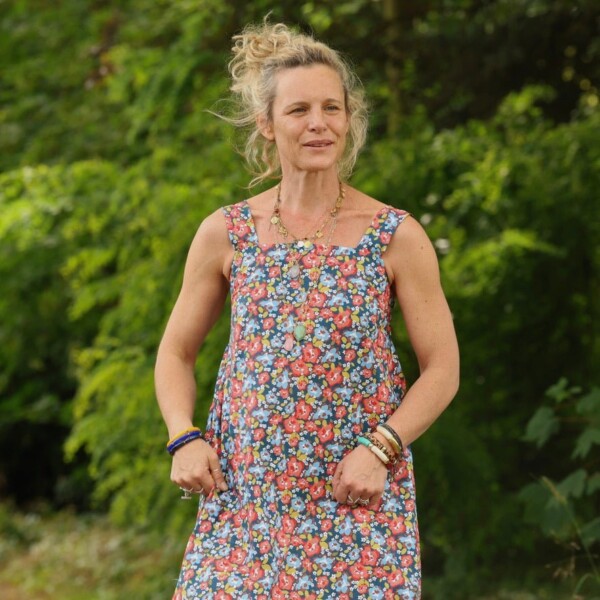 Robe Sybille — Coton lavé Fleurs de juin - Quintessence - Marques de France